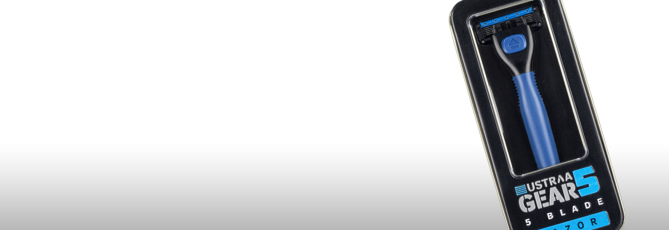 Ustraa 5 Blade Razor(Blue) and Cartridge - Pack of 4