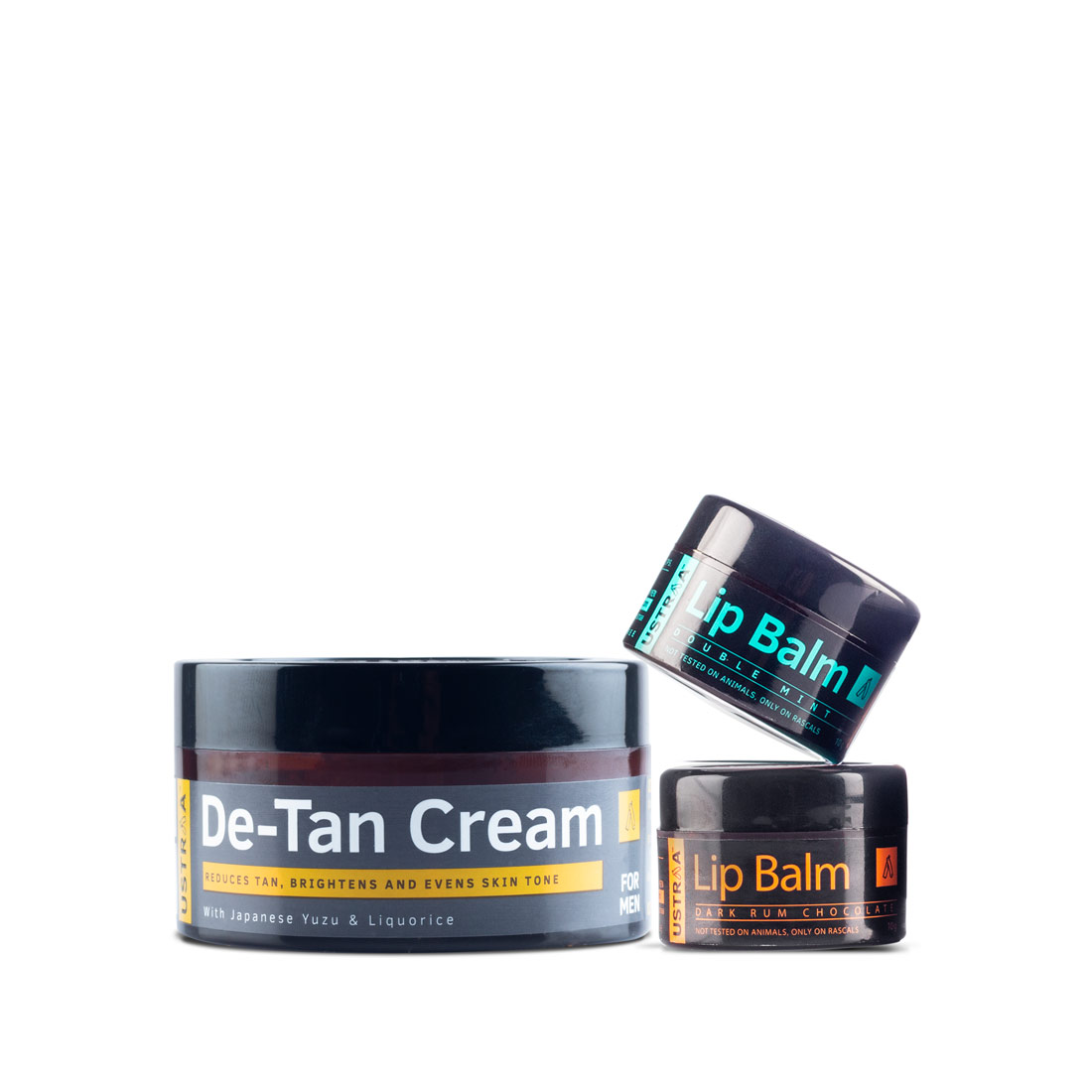 De-Tan Cream for Men and Lip Balm Set of 2