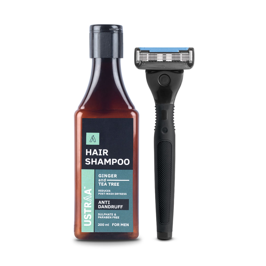 Ustraa | Anti Dandruff Shampoo | 5 Blade Razor | Combo