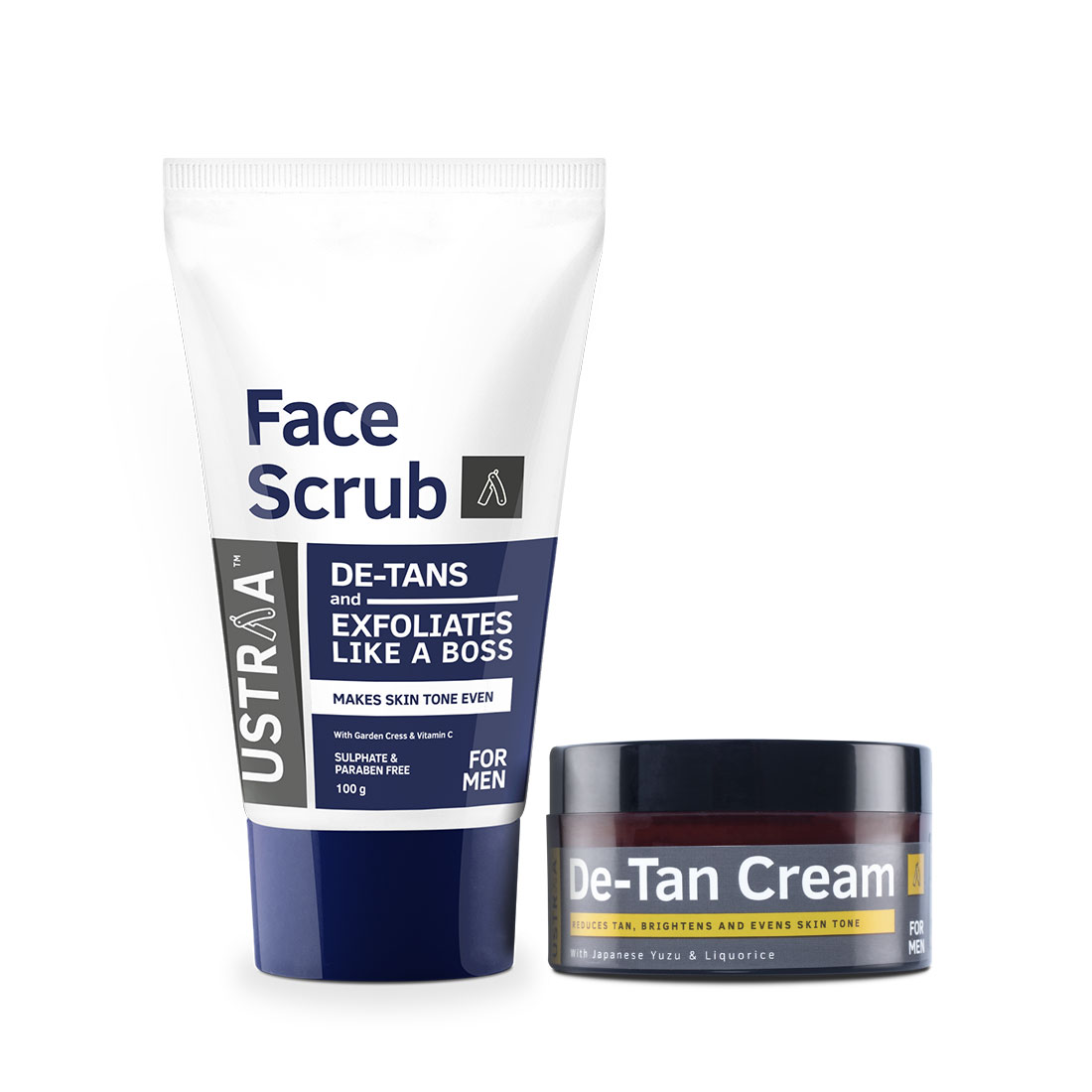 De-Tan Cream and Face Scrub