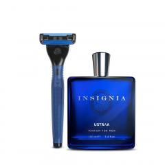 Insignia - Perfume for Men & 5 Blade Razor - Blue