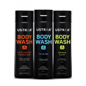 Body Wash | Activated Charcoal, Green Clay & Taurine | Ustraa
