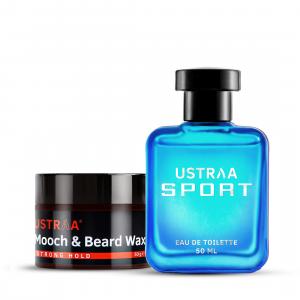Beard & Mooch Wax - Strong Hold & Sport EDT Perfume for Men