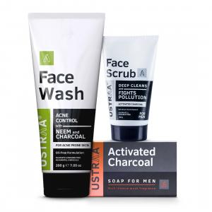 Skin Exfoliation Charcoal Based Shower Kit Online| Ustraa