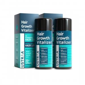 Ustraa Hair Growth Vitalizer (Set Of 2) - Hair Growth Serum For Men|Ustraa